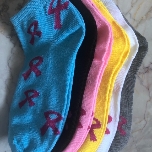 Other | Breast Cancer Ribbon Socks Bundle | Poshmark